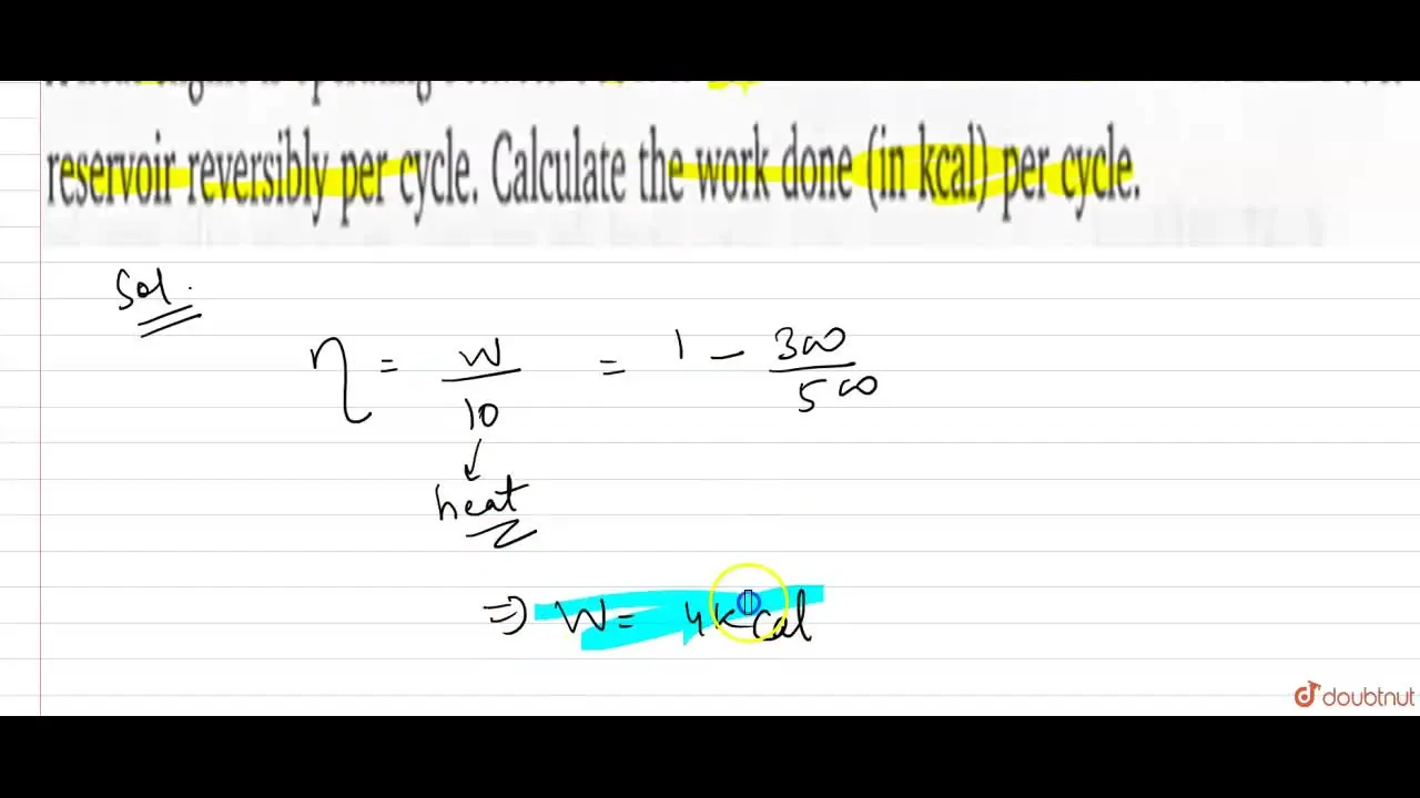 In a carnot cycle involving ideal non-linear triatomic gas, if during