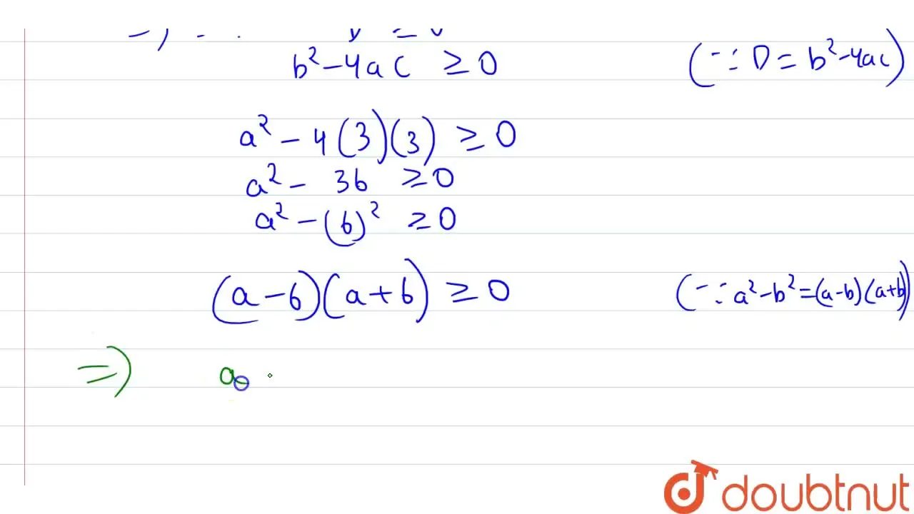 find a for which 3x^(2) + ax+3 gt 0,AA x in R.