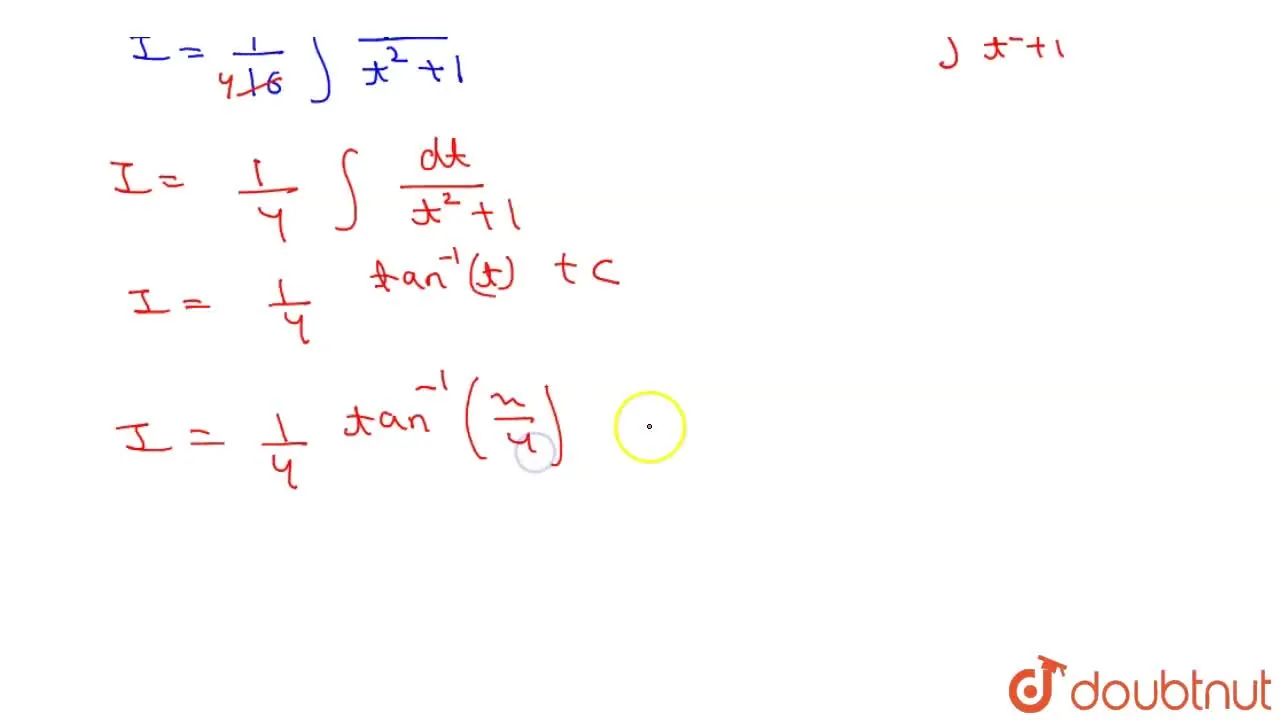 Evaluate int (1)/(x^(2) + 16) dx