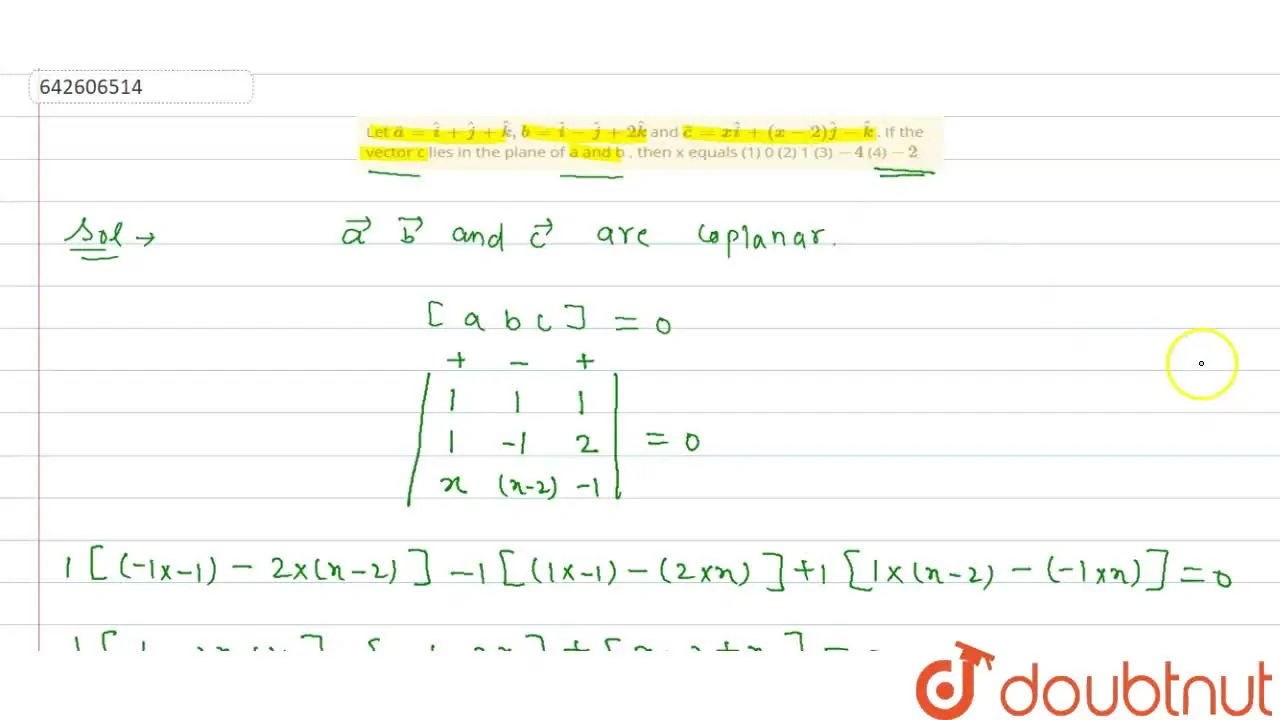 Let bar a= hat i+ hat j+ hat k ,""b= hat i- hat j+2 hat k and bar