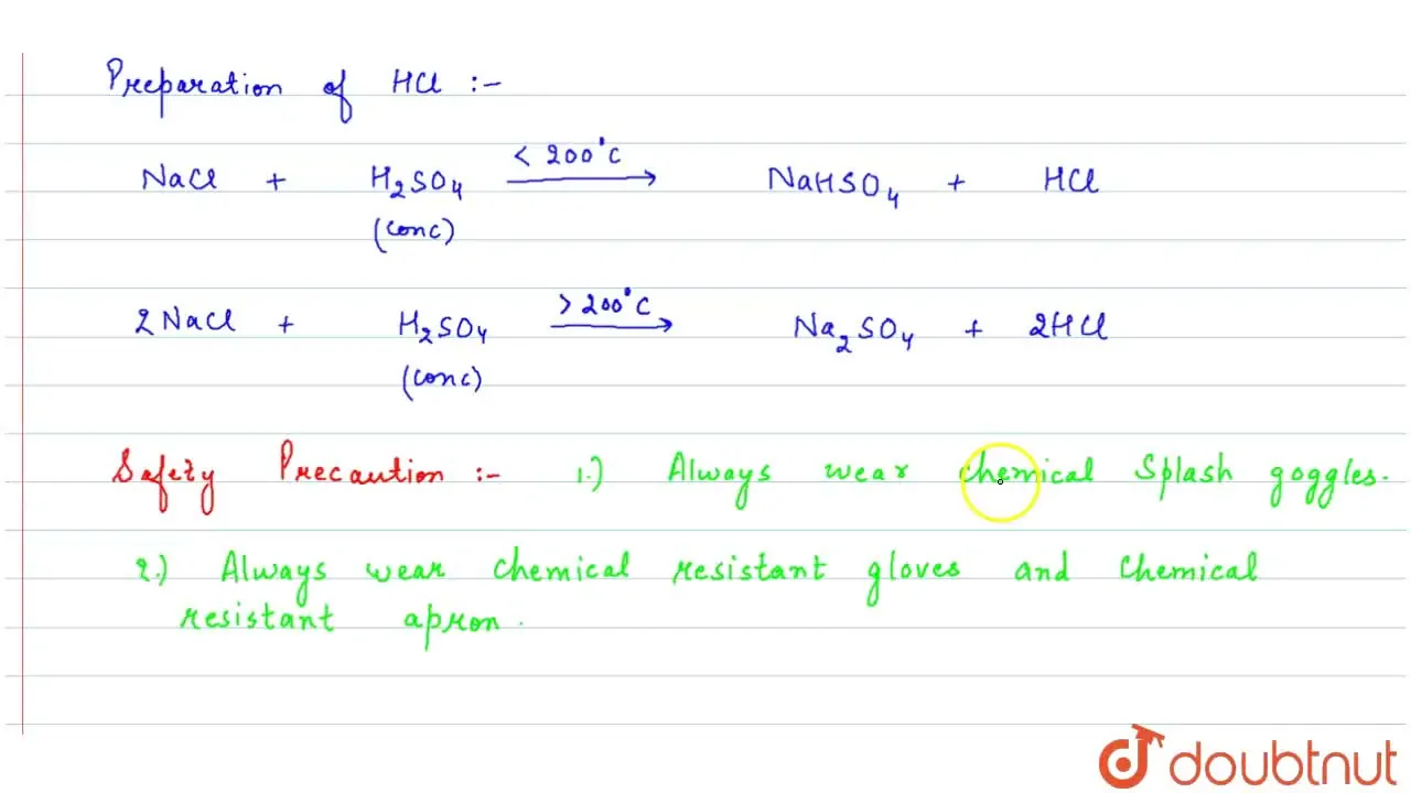 The following questions are pertaining to the laboratory preparation o