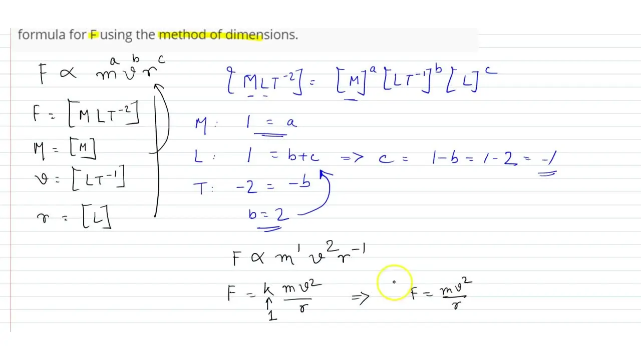 The centripetal force F acting on a particle moving uniformly in a cir