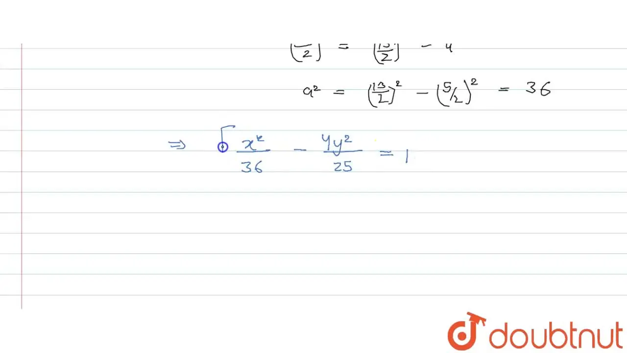 Find the equation of the hyperbola whose transverse and conjugate axes