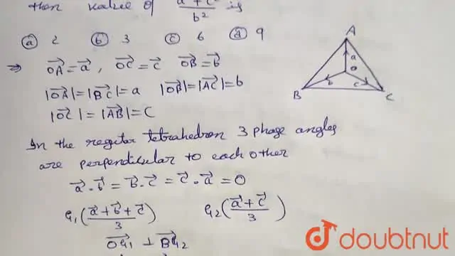 In a tetrahedron OABC, the edges are of lengths, |OA|=|BC|=a,|OB|=|AC|