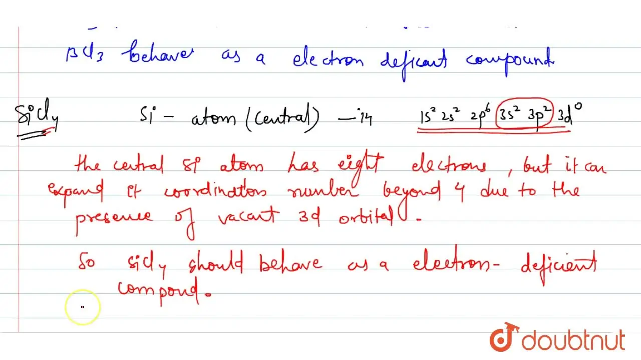 What are electron-deficient compounds? Are BCl(3) and SiCl(4) electron