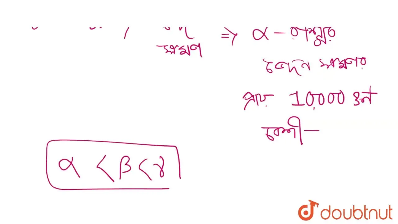 alpha,beta,gamma-রশ্মির ভেদন ক্ষমতার ক্রম