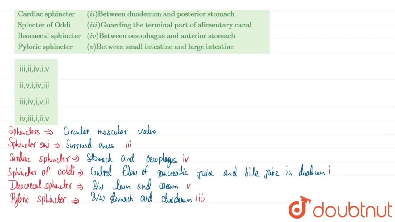 Match the column I with column II and select the correct option from t