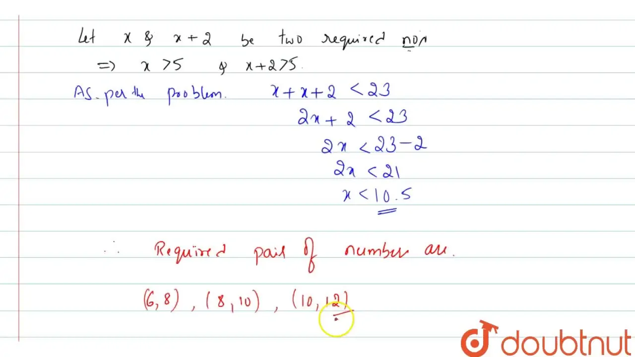 [Kannada] Find all pairs of consecutive even positive integers, both o