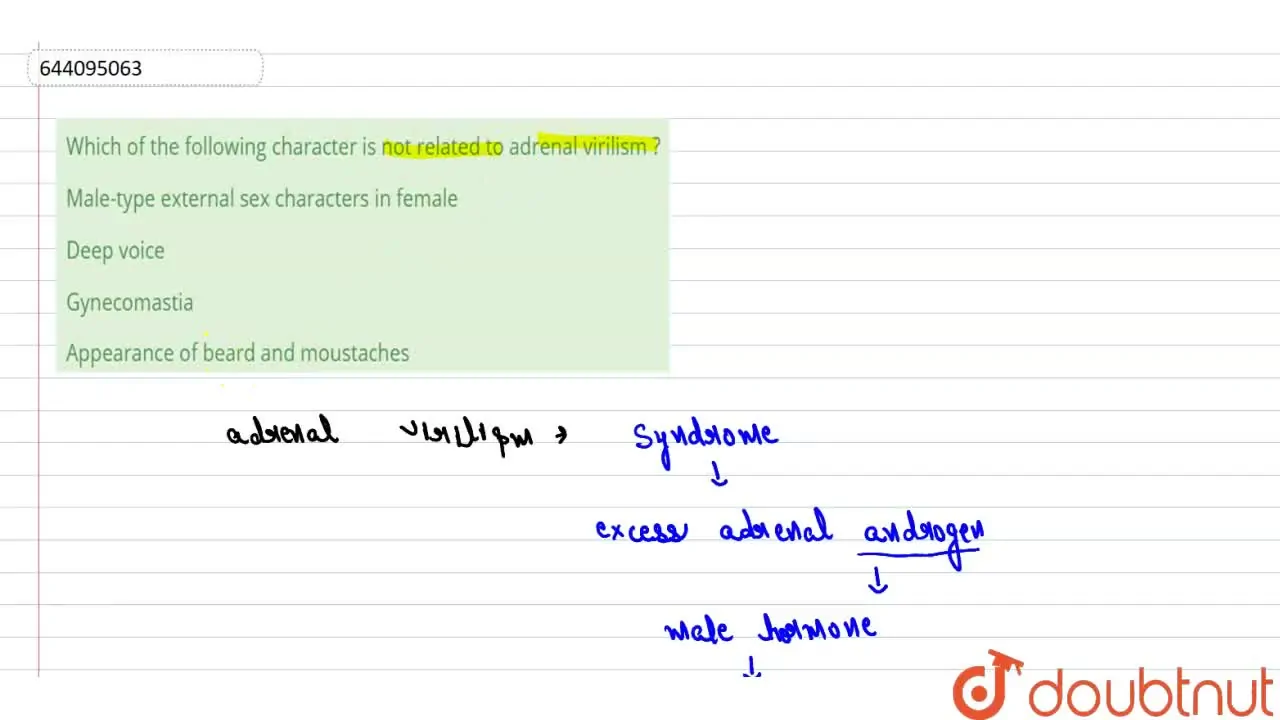 Which of the following character is not related to adrenal virilism