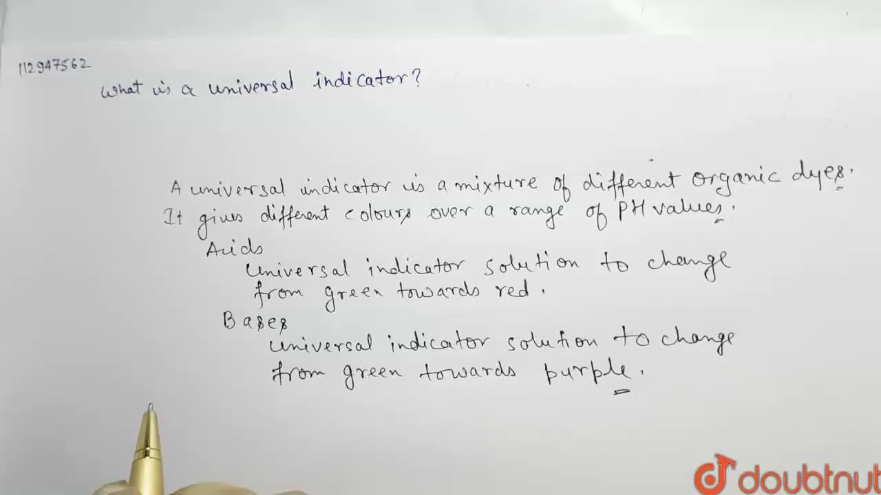 What is a universal indicator