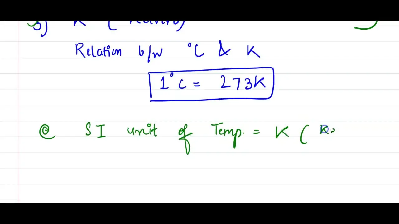 What is the (a) common unit of temperature, and (b) SI unit of tempera