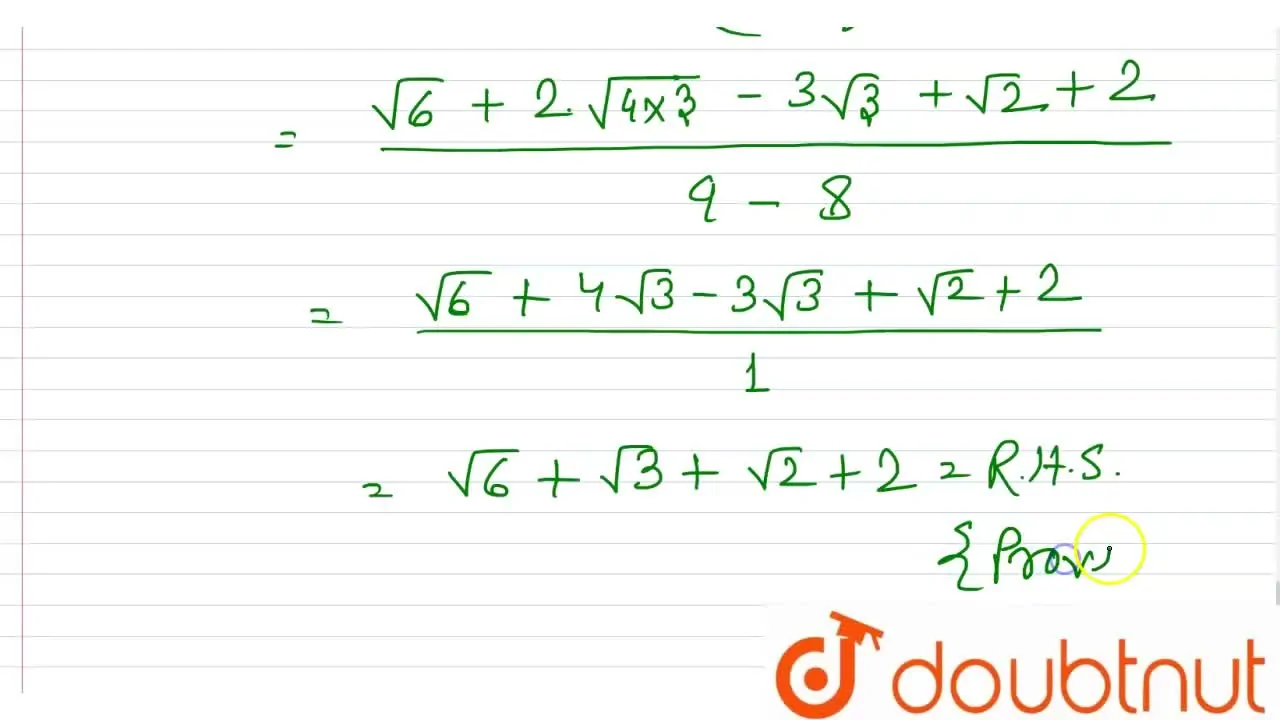 [Bengali] Show that cot 7(1^@/2)=2+sqrt2+sqrt3+sqrt6