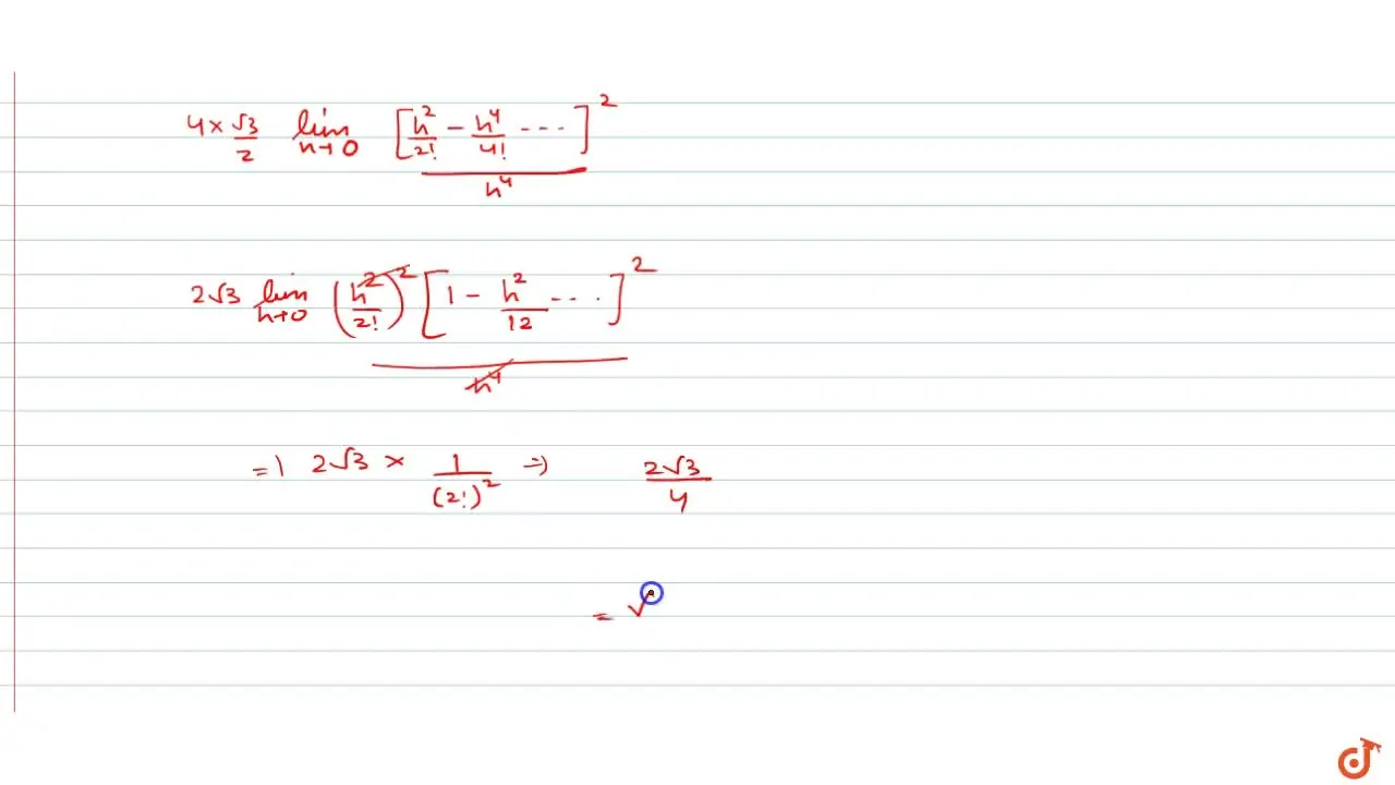 lim(hrarr0)(sin(pi/3+4h)-4sin(pi/3+3h)+6sin(pi/3+2h)-4sin(pi/3+h)+sinp