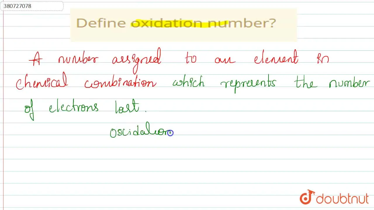 [Kannada] Define oxidation number?