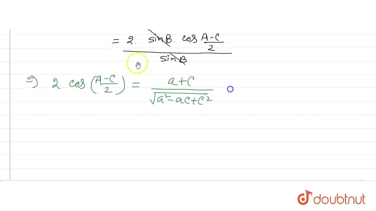 [Bengali] In triangle ABC if the angles A,B and C be in A.P. then sho
