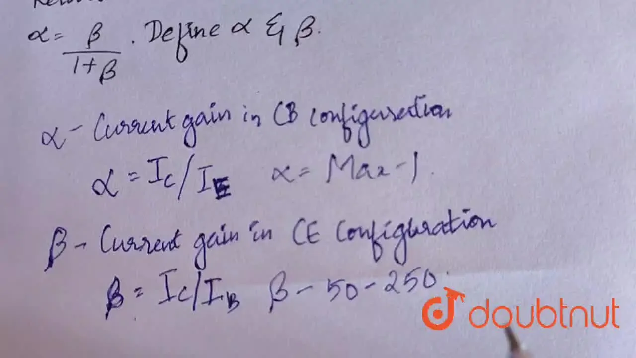 [Malayalam] Relation between 'alpha'and 'beta'is alpha=beta/(1+beta).D