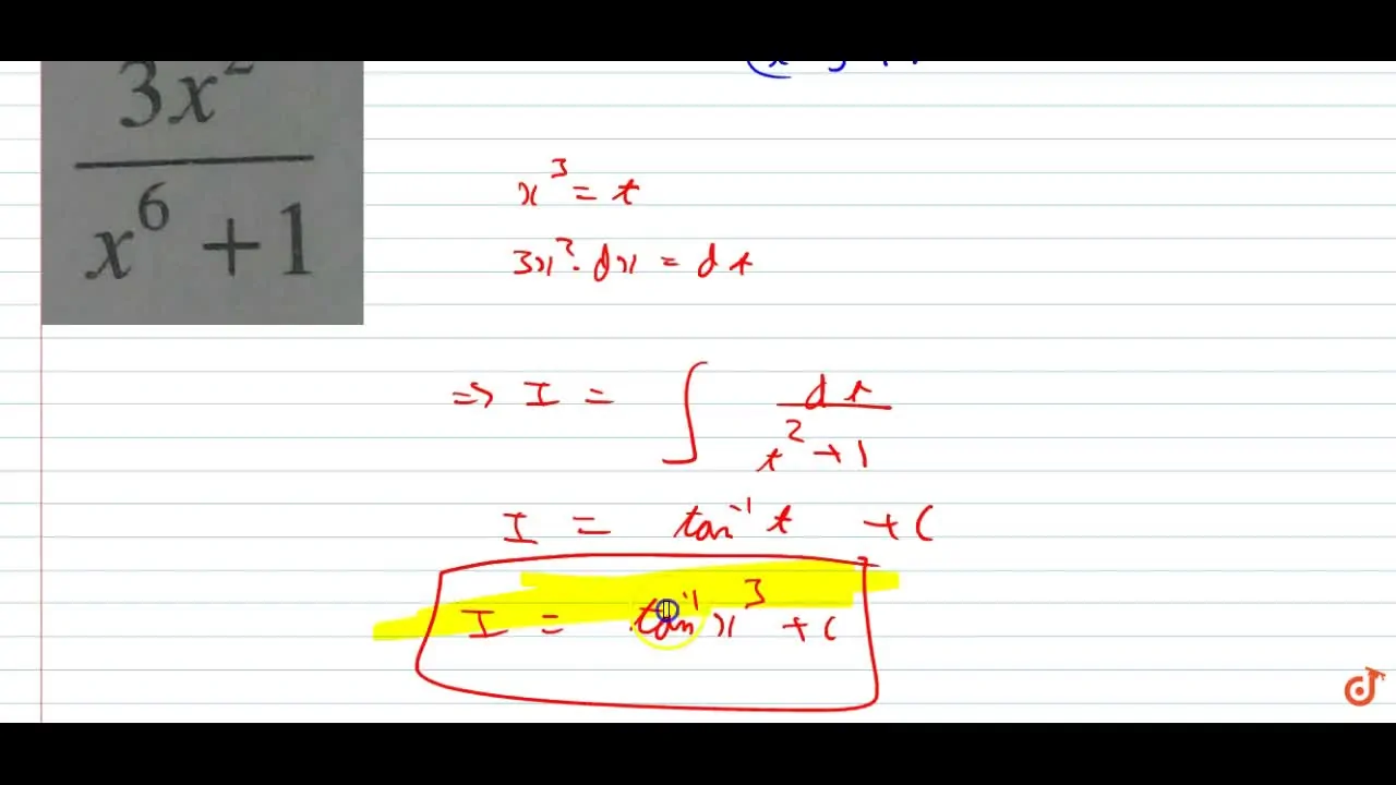 Integrate : [3x^2]/[x^6+1]