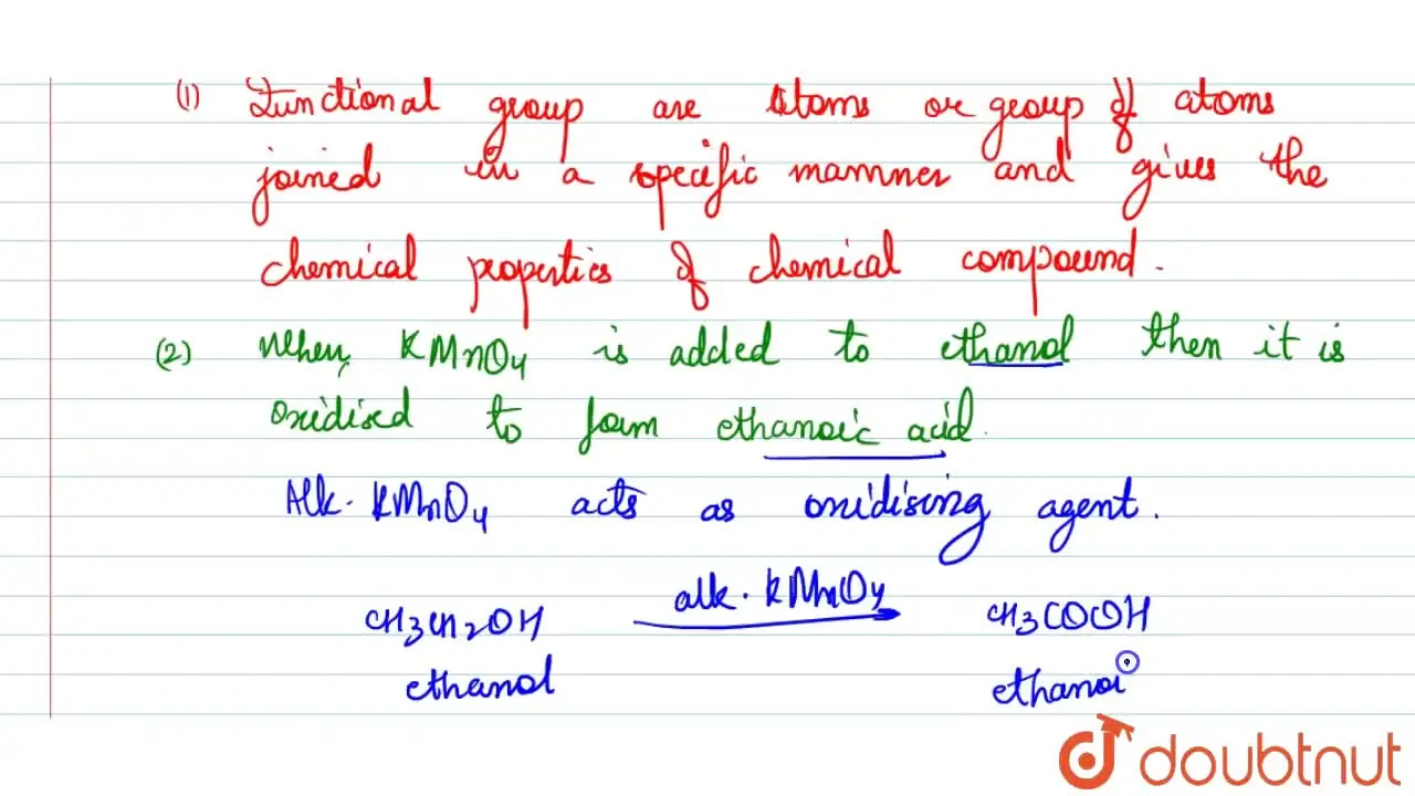 (a) Define the term functional group. Identify the functional group pr