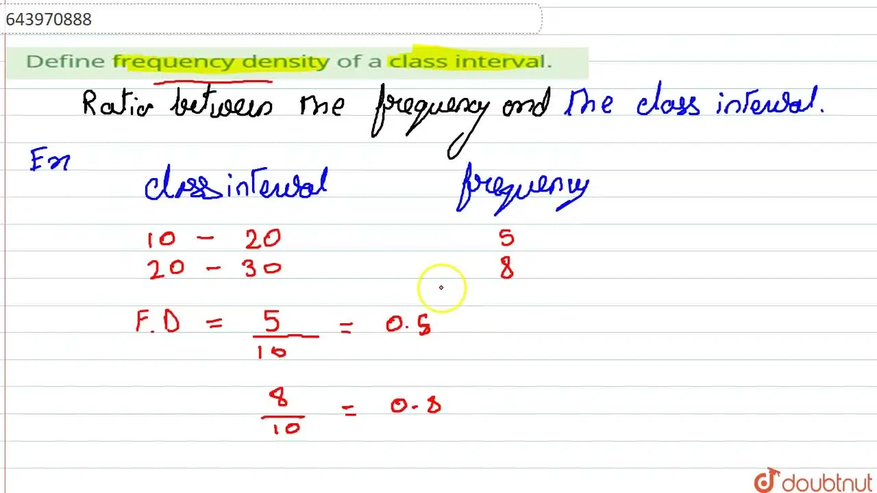 [Bengali] Define frequency density of a class interval.
