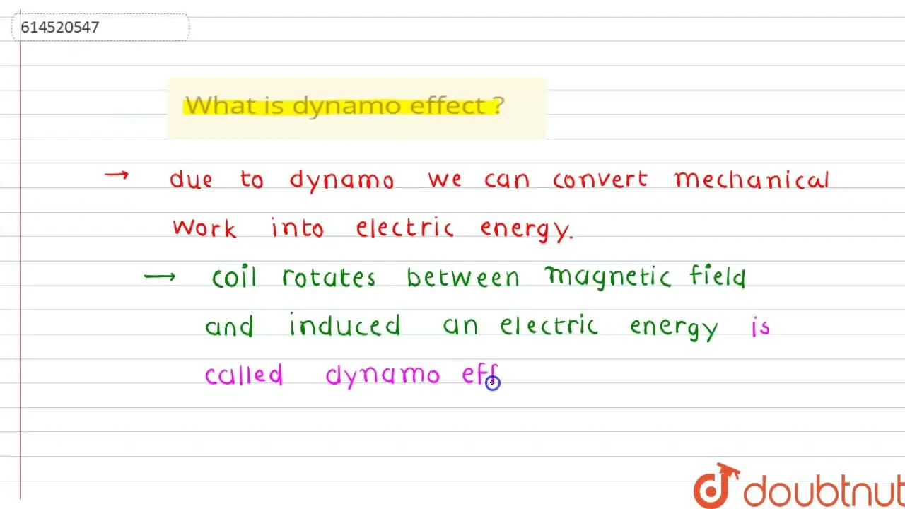 [Gujrati] What is dynamo effect