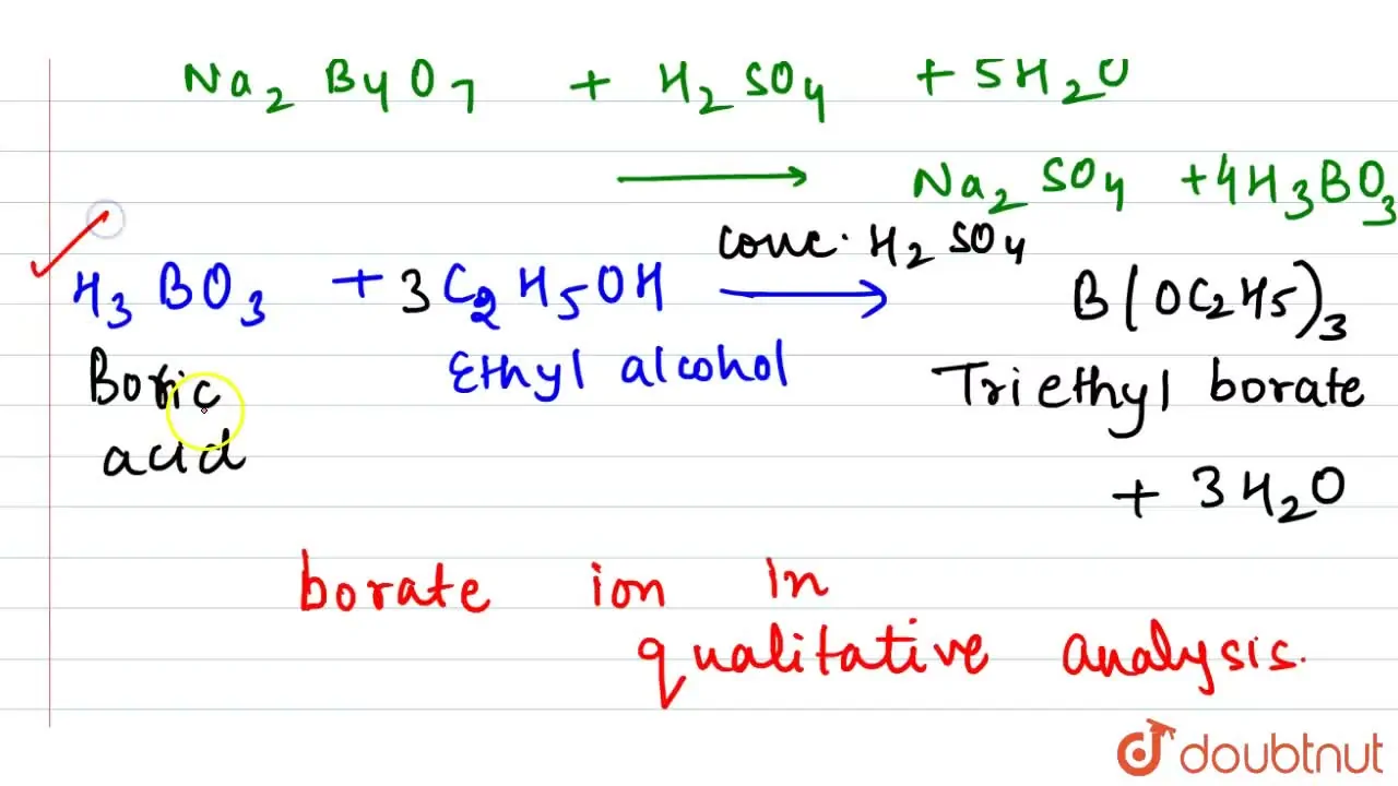 Starting from boric acid prepare triEthyl borate.