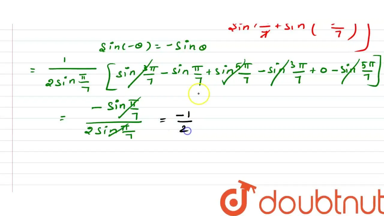 [Tamil] Find the value of cos(2pi)/7+cos(4pi)/7+cos(6pi)/7