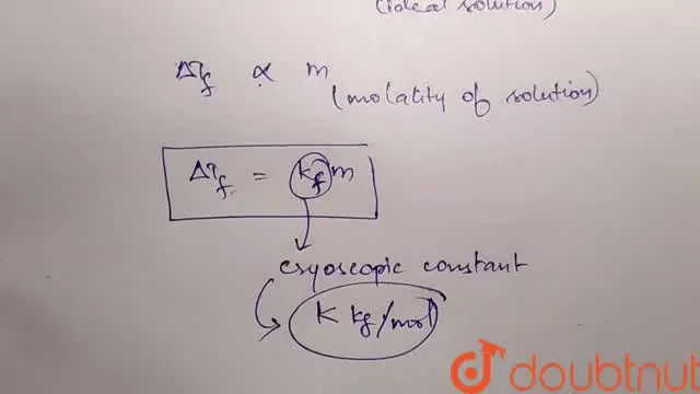 [Telugu] What is Cryoscopic constant
