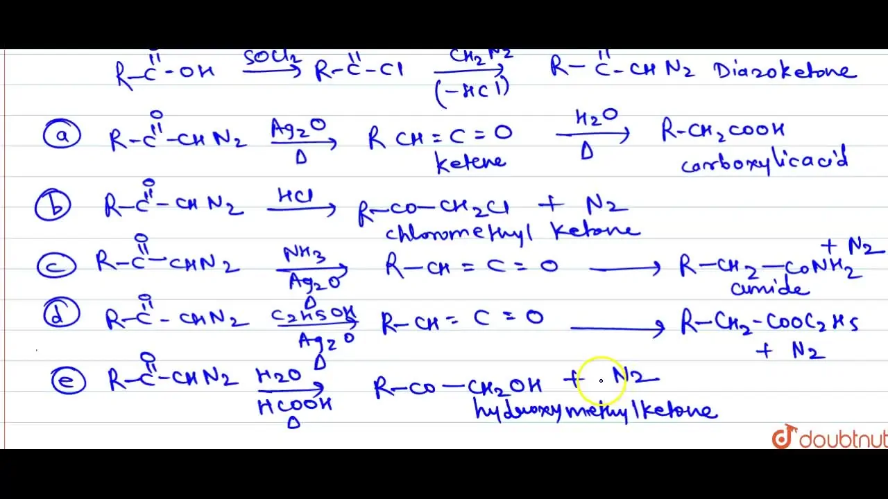 Using diazomethane (CH(2)N(2)) and any other appropriate reagents how