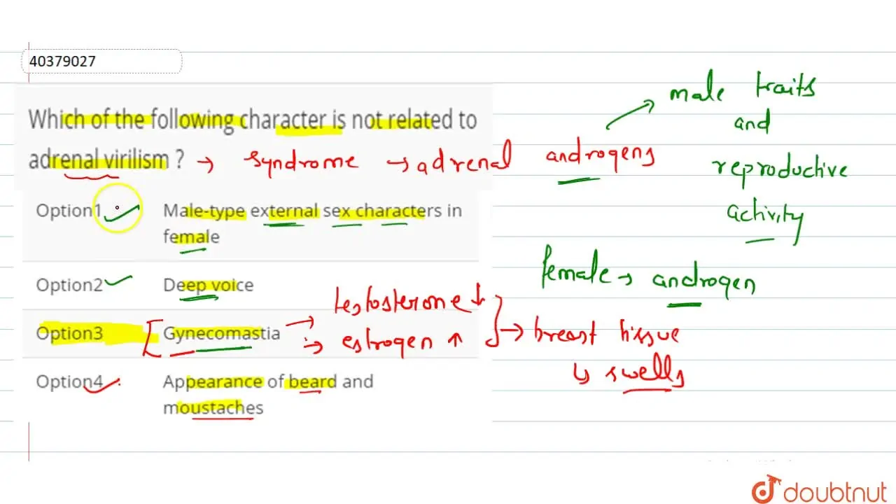 Which of the following character is not related to adrenal virilism