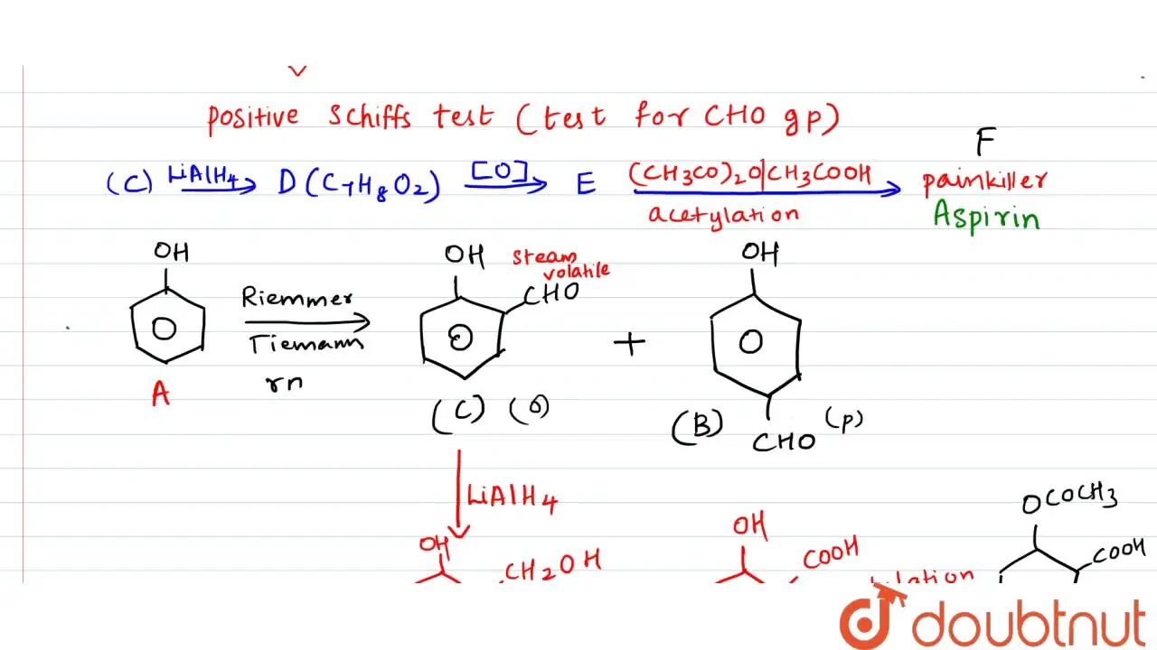 [Malayalam] An organic compound A gives positive Liebermann reaction a