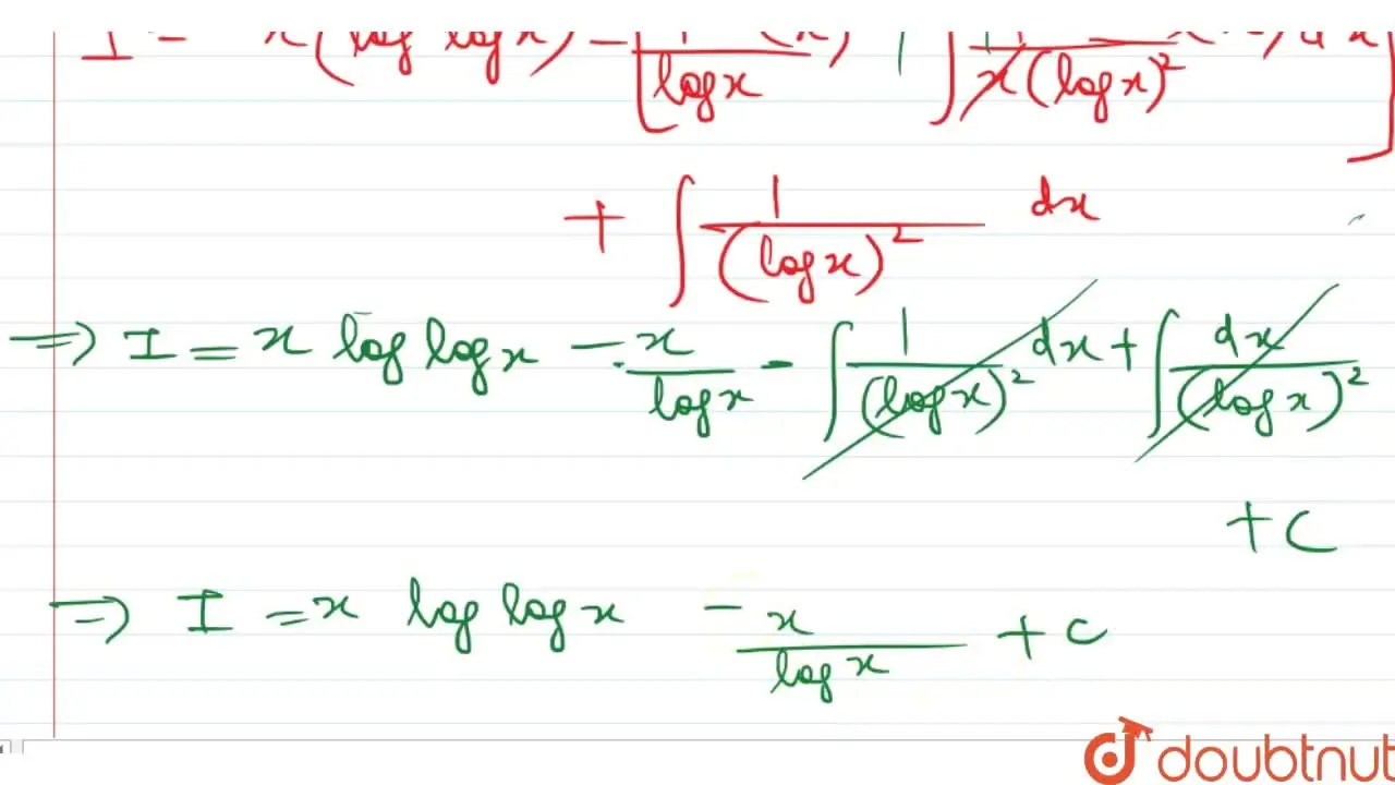 int [log(logx) + (1/(logx)^2)]dx ਪਤਾ ਕਰੋ।