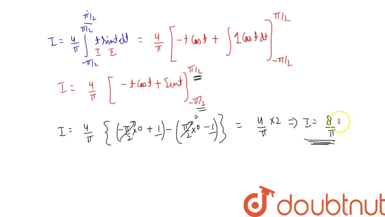 Evaluate int(0)^(pi)(x sin 2x sin ((pi)/2 cosx))/(2x-pi) dx.