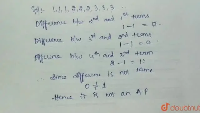 [Telugu] Which of the following forms an AP? If they form AP, then wri