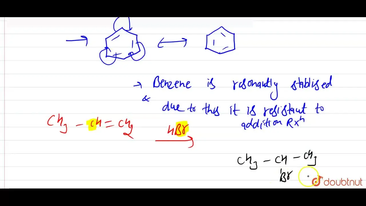 Benzene does not undergo addition reaction easily because