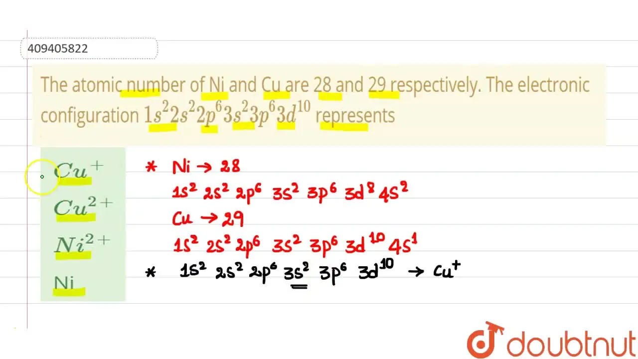 [Kannada] The atomic number of Ni and Cu are 28 and 29 respectively. T
