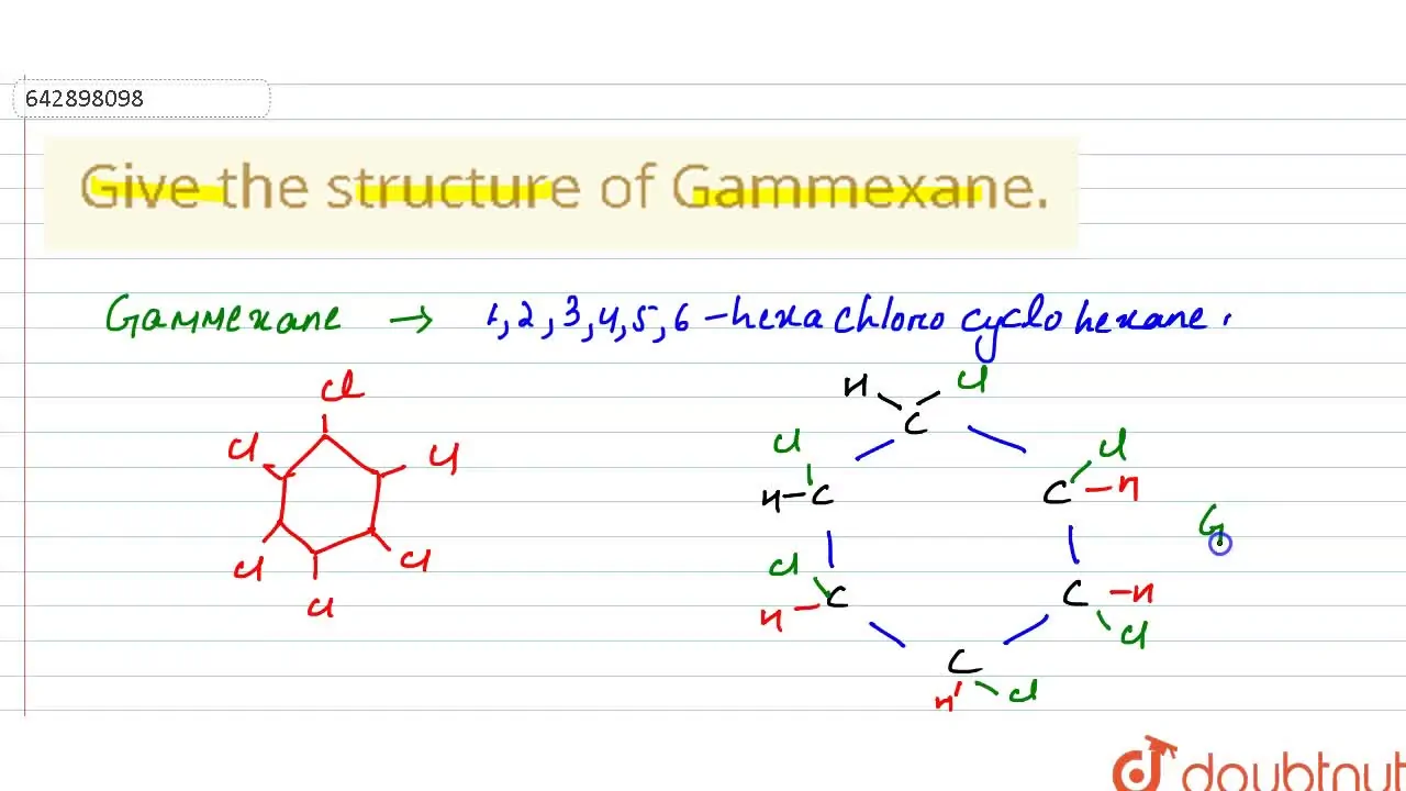 [Odia] Give the structure of Gammexane.