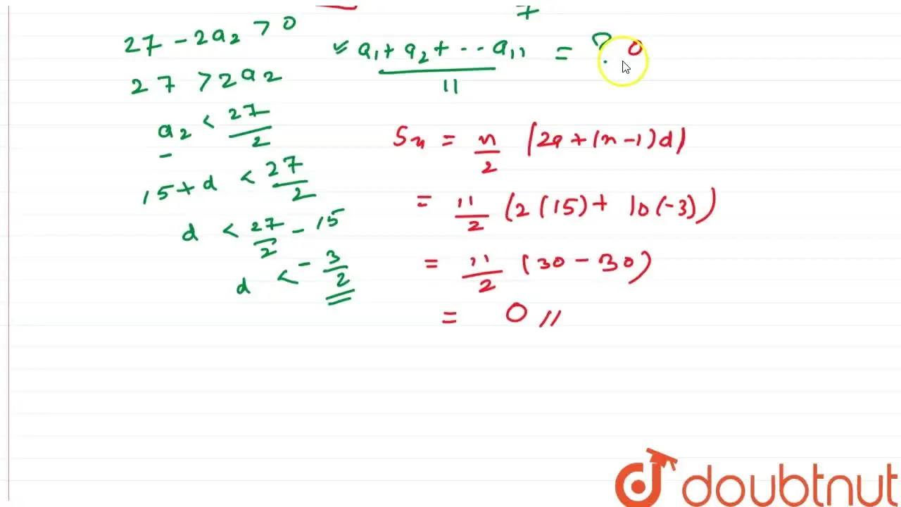 Let a1, a2, a3, ,a(11) be real numbers satisfying a1=15 , 27-2a2>0 a