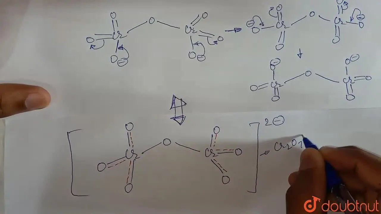 The structure of Cr2O7^(2-)
