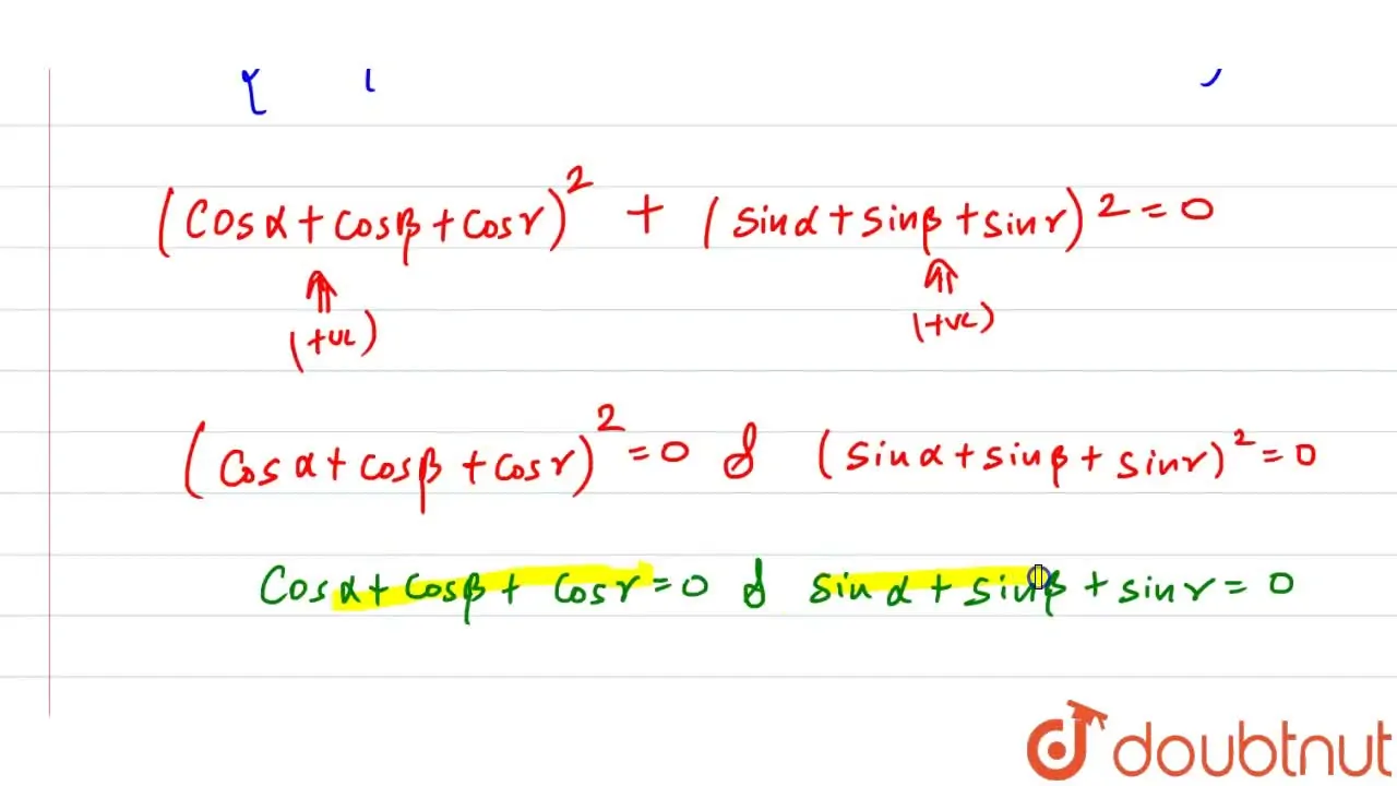 If cos(alpha-beta)+cos(beta-gamma)+cos(gamma-alpha)=-3/2 , prove that