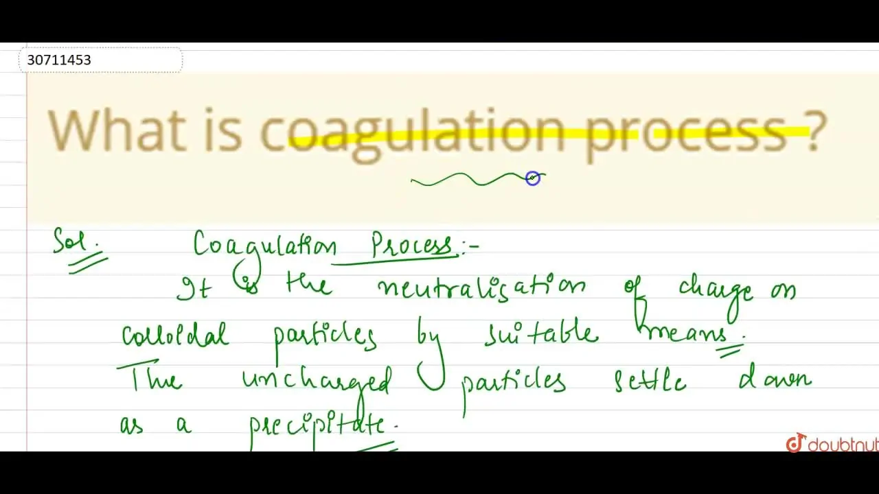 What is coagulation process