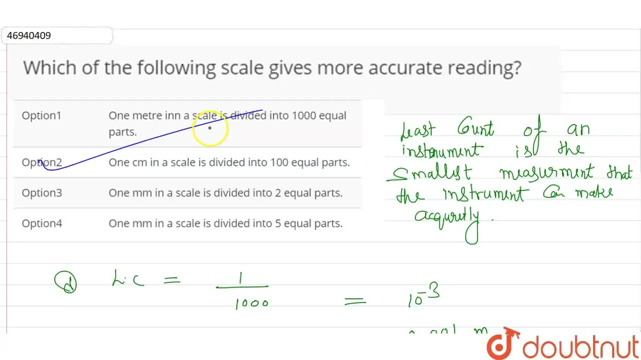 One mm in a scale is divided into 2 equal parts.