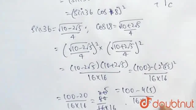 [Telugu] Show that sin""(pi)/5.sin""(2pi)/5.sin""(3pi)/5.sin""(4pi)/5=
