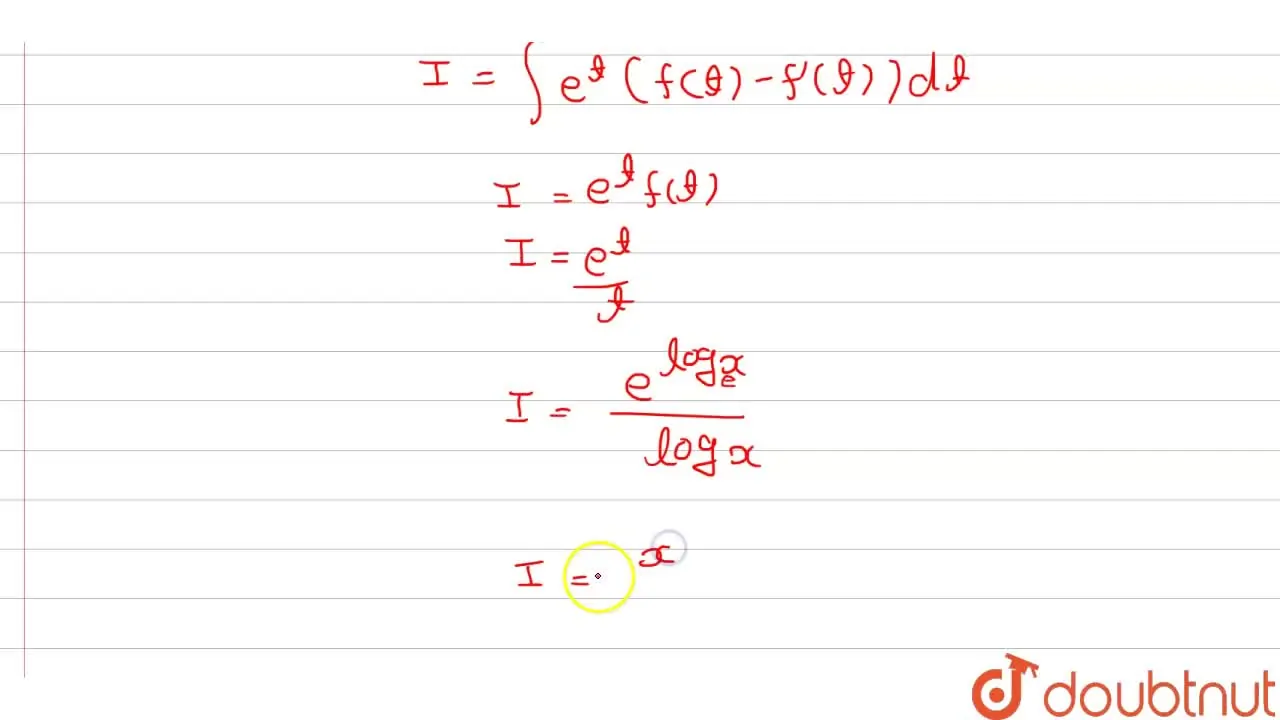 int{1/logx-1/((logx)^2)}dx को हल कीजिए-