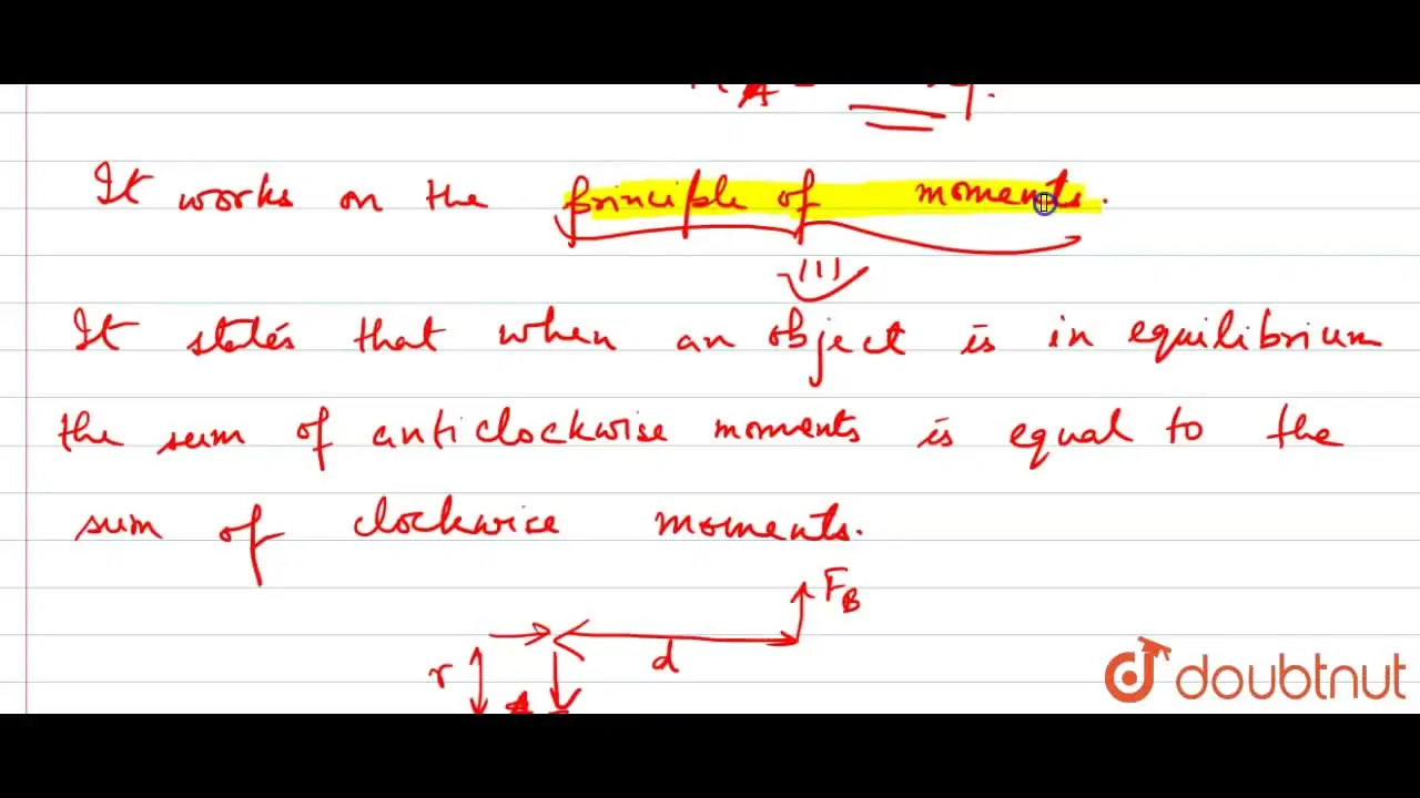 What is the principle used in common balance?