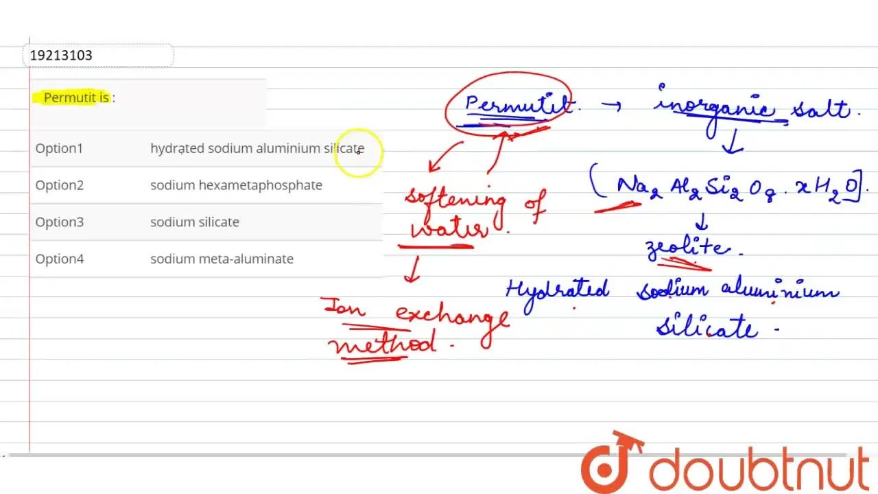 [Solved] Permutit is
