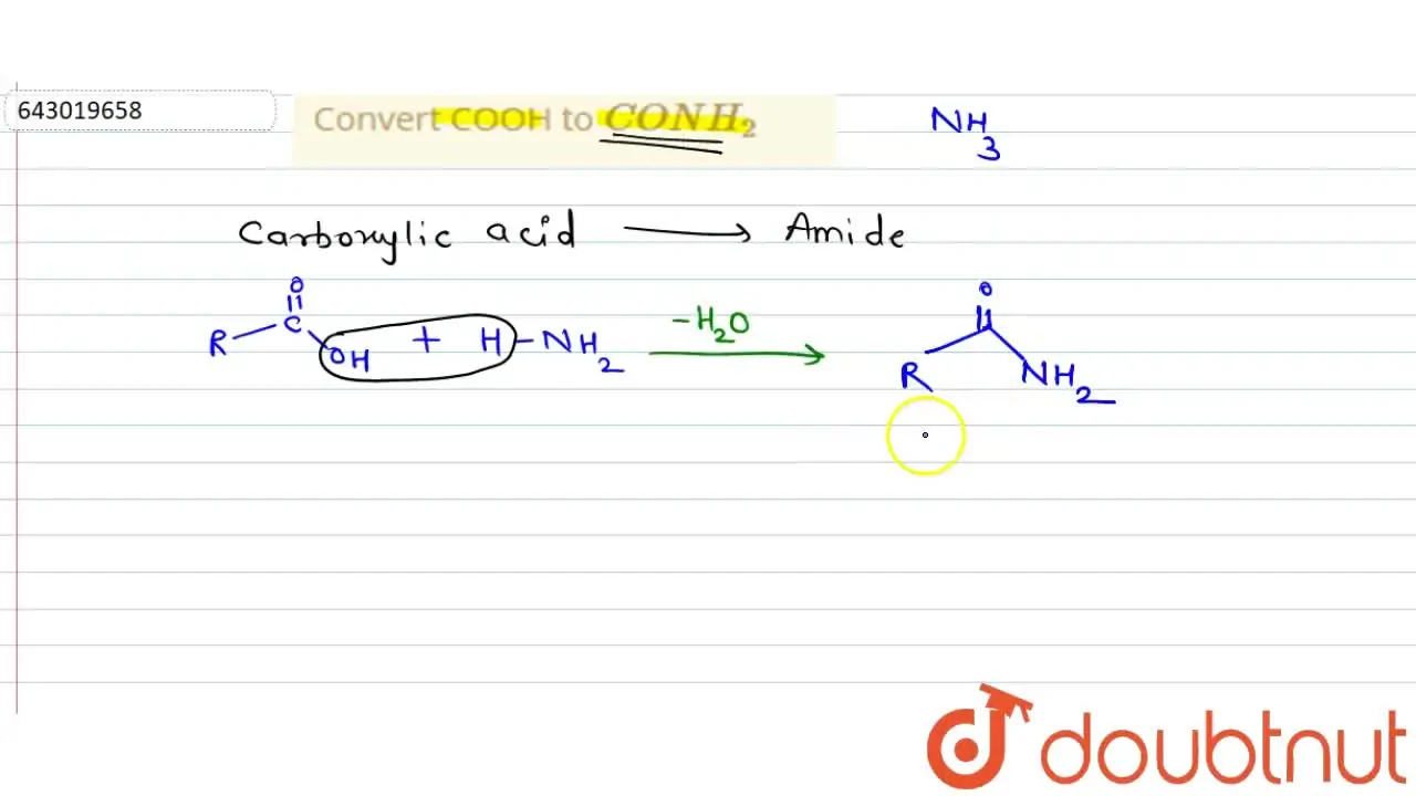 [Marathi] Convert COOH to CONH2