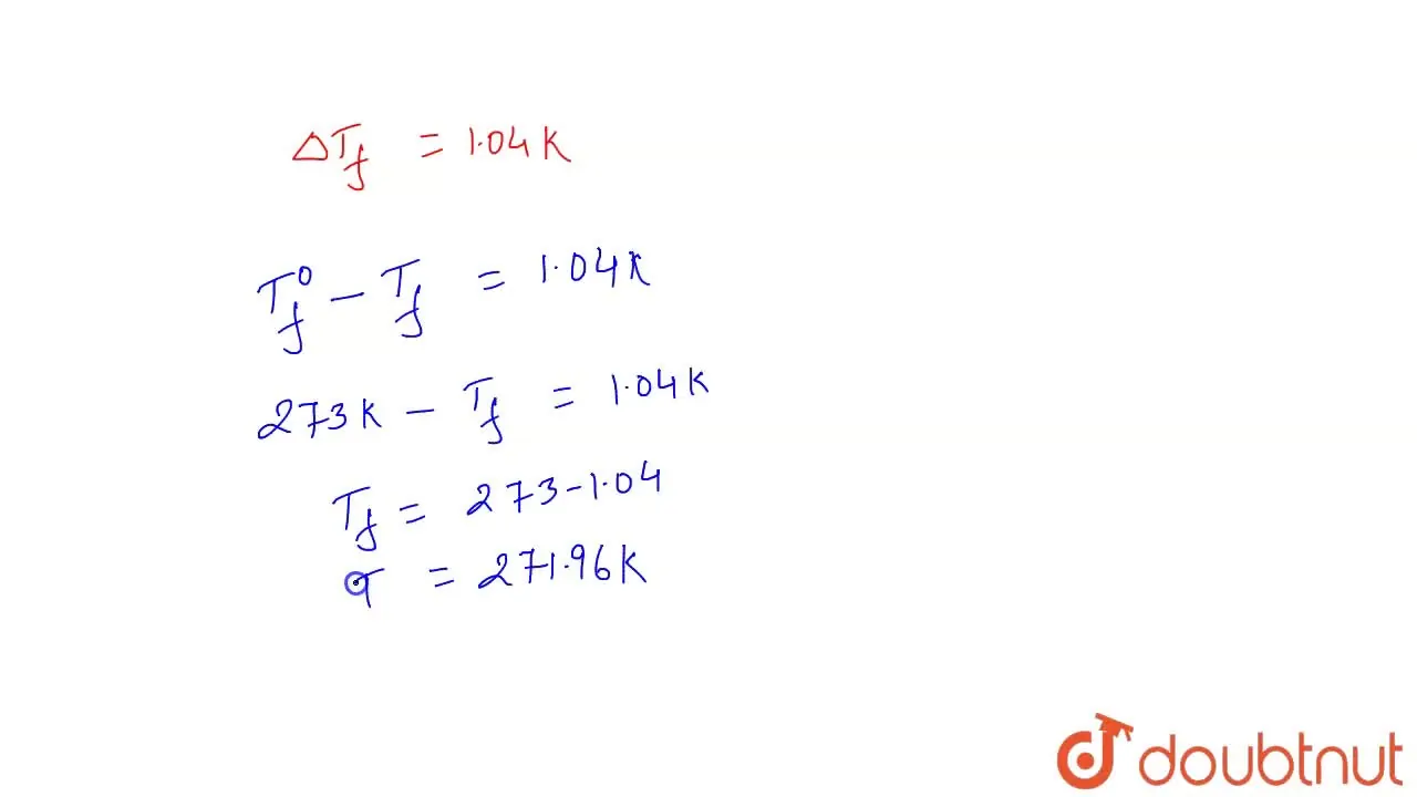 Assuming complete dissociation, Calculate the expected freezing point