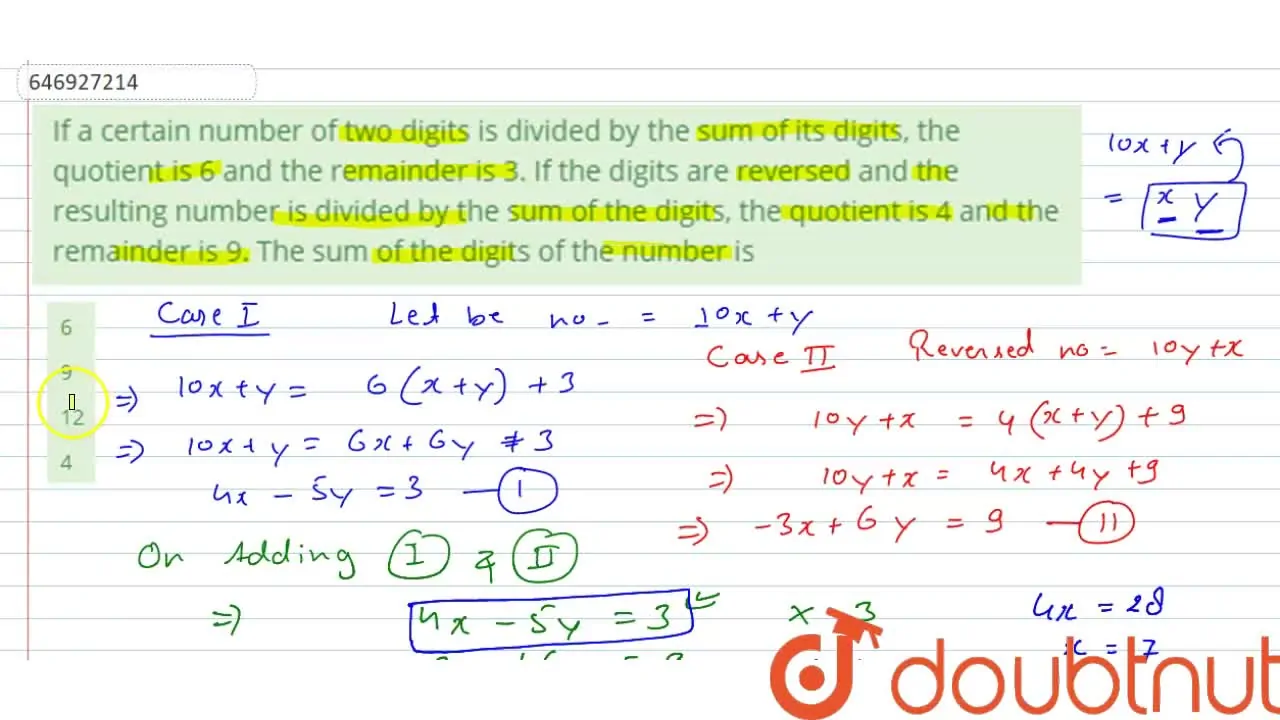 If a certain number of two digits is divided by the sum of its digits,