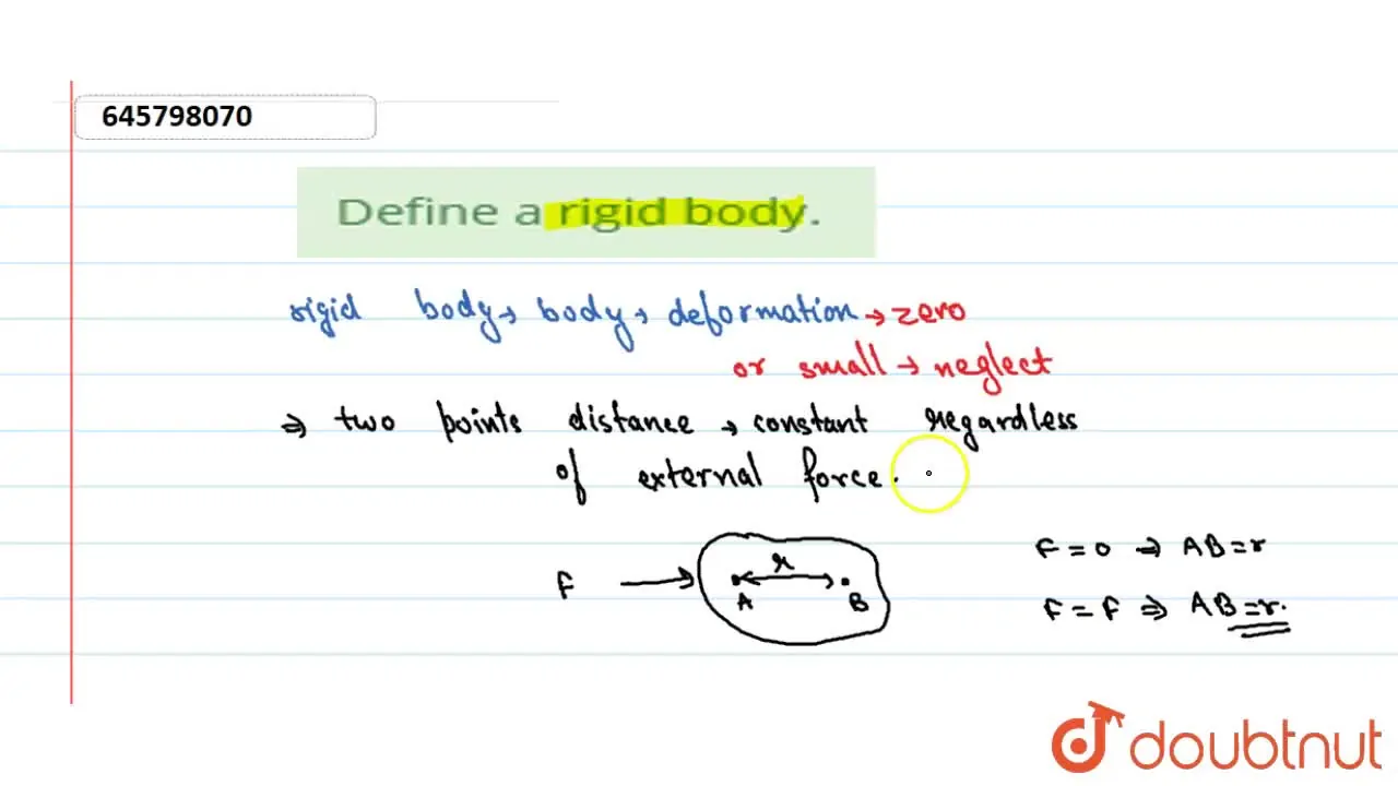 [Punjabi] Define a rigid body.