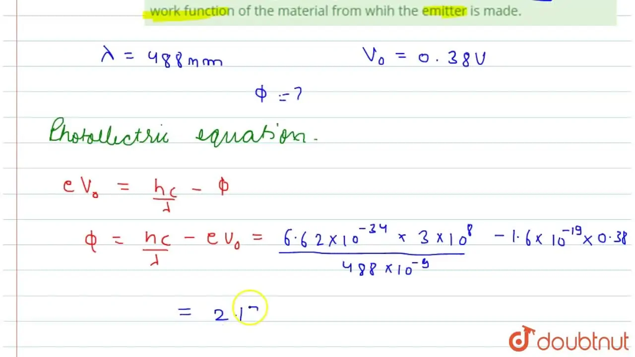 [Punjabi] Light of wavelength 488 nm is produced by an argon laser whi